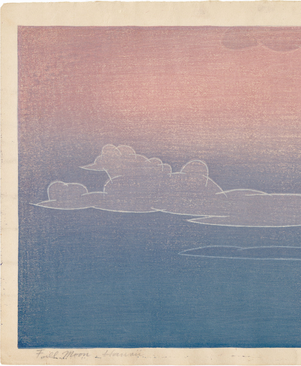 Toshi Yoshida: Full Moon, Hawaii – Egenolf Gallery Japanese Prints