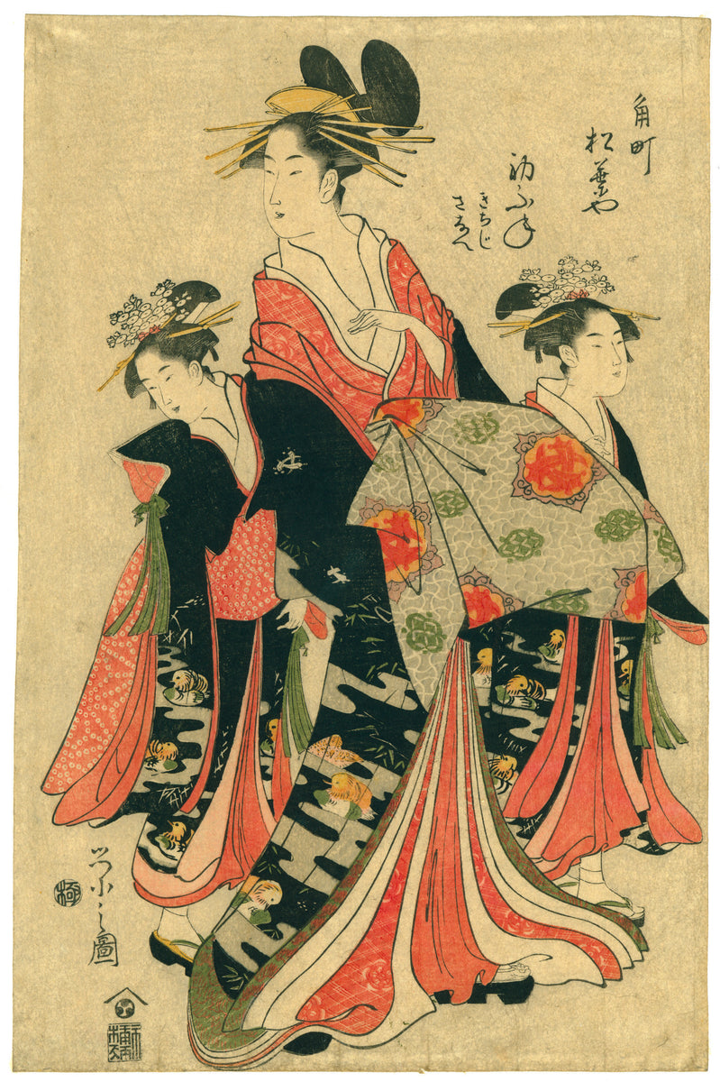 Hosoda Eishi: Courtesan and Atttendants (Sold) – Egenolf Gallery ...