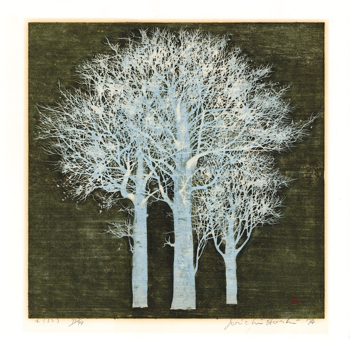 Hoshi Jōichi: Trees (Night) Three Trees (Sold) – Egenolf Gallery ...
