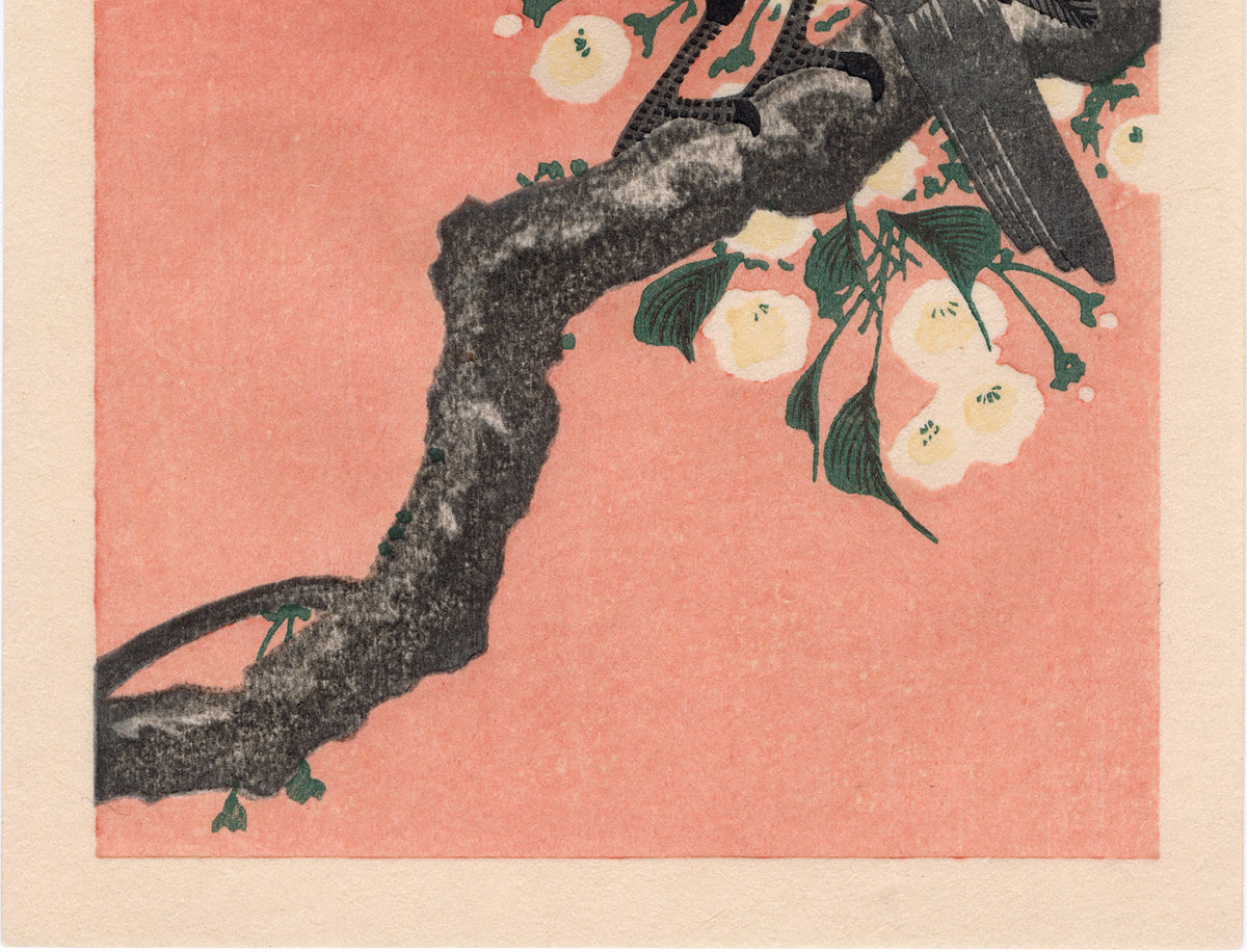 School of Koson: Crow on a Flowering Cherry Branch (Sold) – Egenolf ...