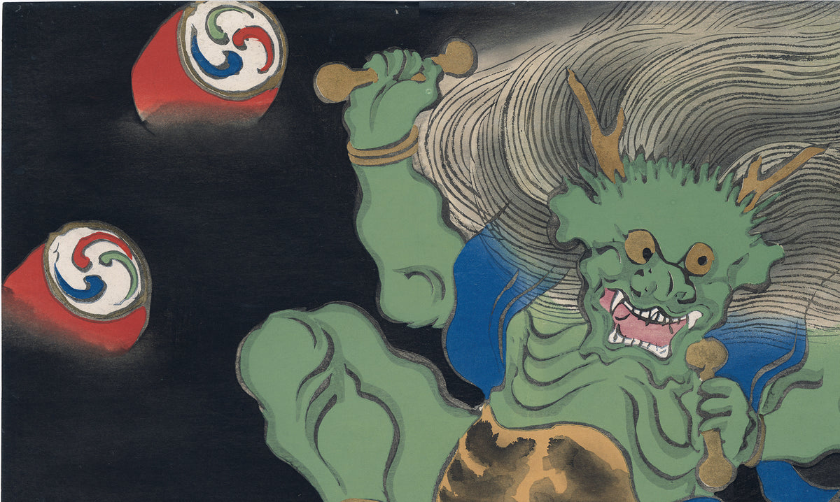 Kamisaka Sekka: Thunder God Raijin Beating his Drum (Sold) – Egenolf ...