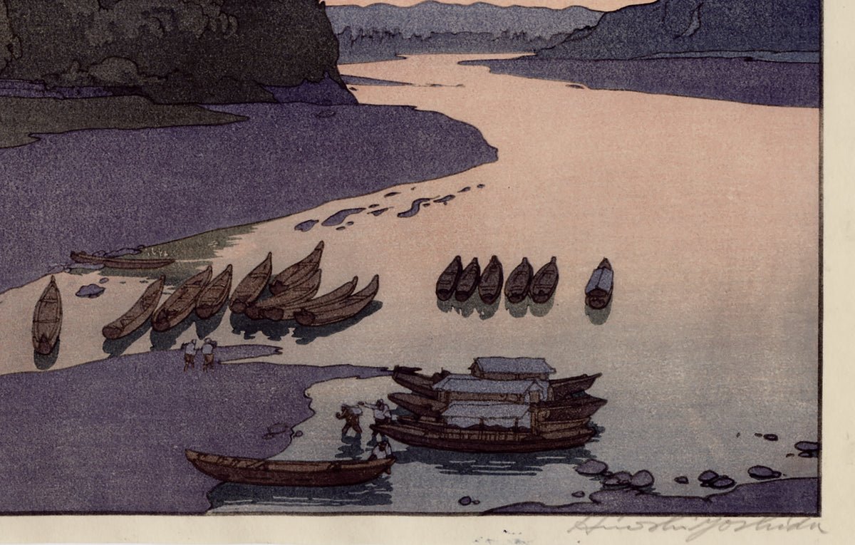 吉田博 Yoshida: Kiso River (Kisogawa) (Sold) – Egenolf Gallery Japanese Prints