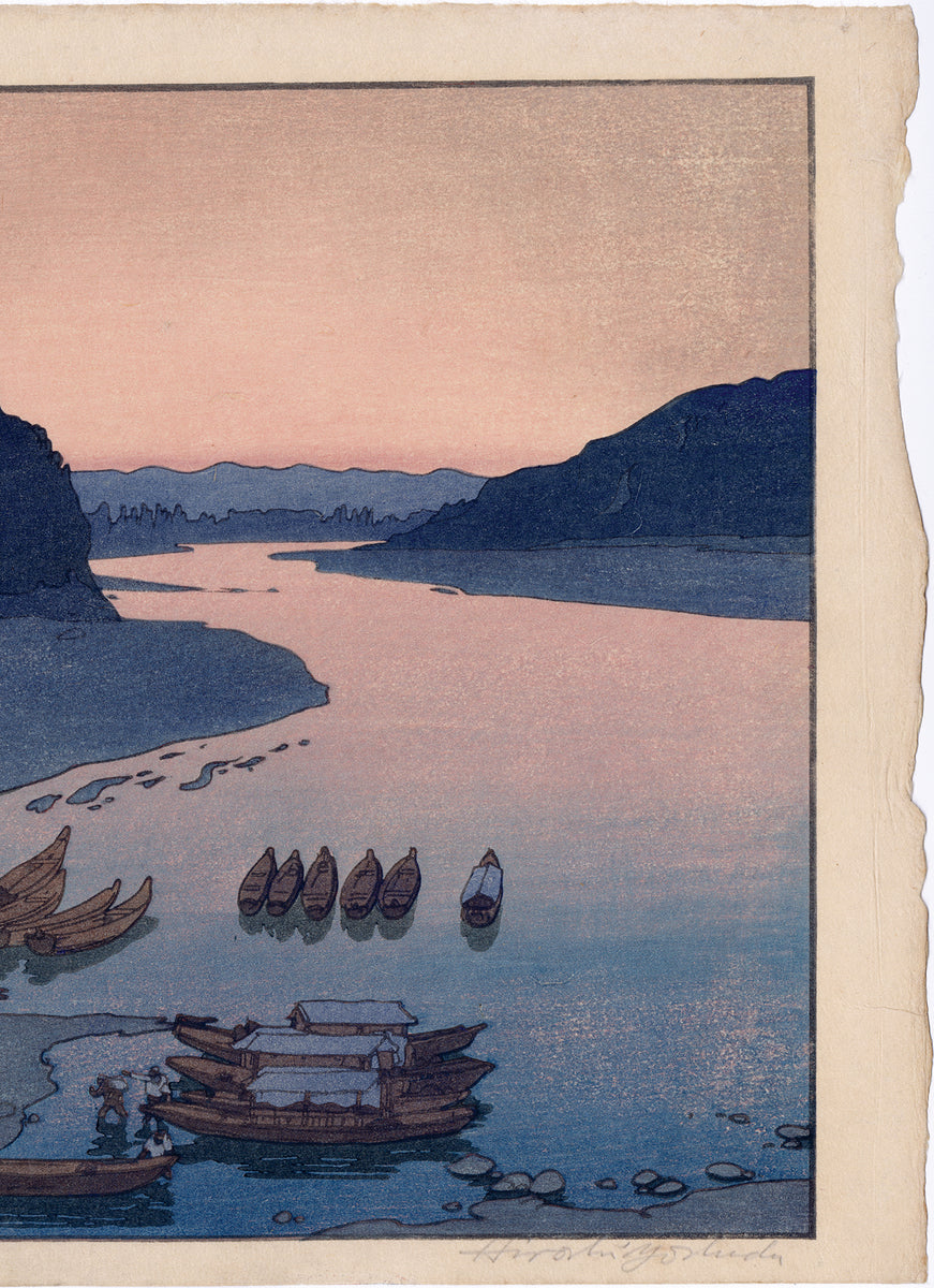 Hiroshi Yoshida 吉田博 : Kiso River 木曽川 (Sold) – Egenolf Gallery Japanese ...
